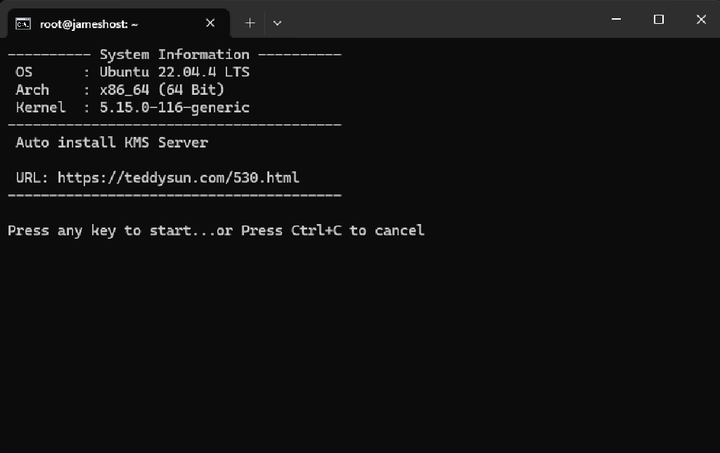 在linux架設KMS server